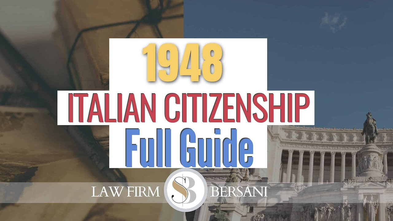 1948 Italian Citizenship Italian Citizenship 1948 Rule